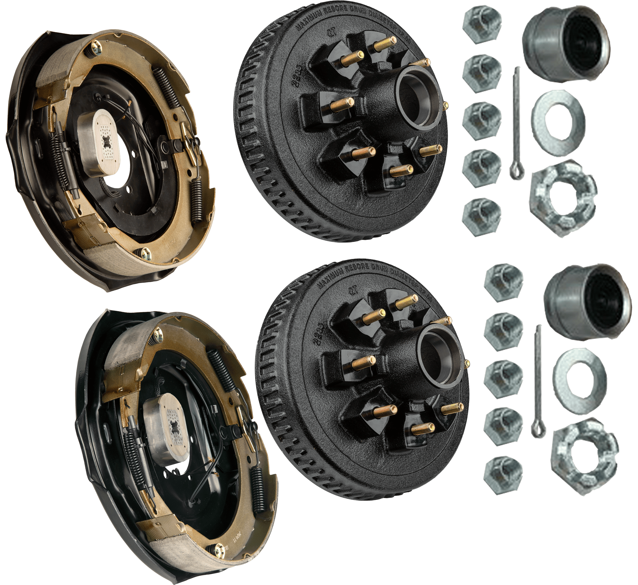 Brake & Hub Kit (2 Manual-Adjusting Brakes 12" x | Ultra-Fab – Ultra ...